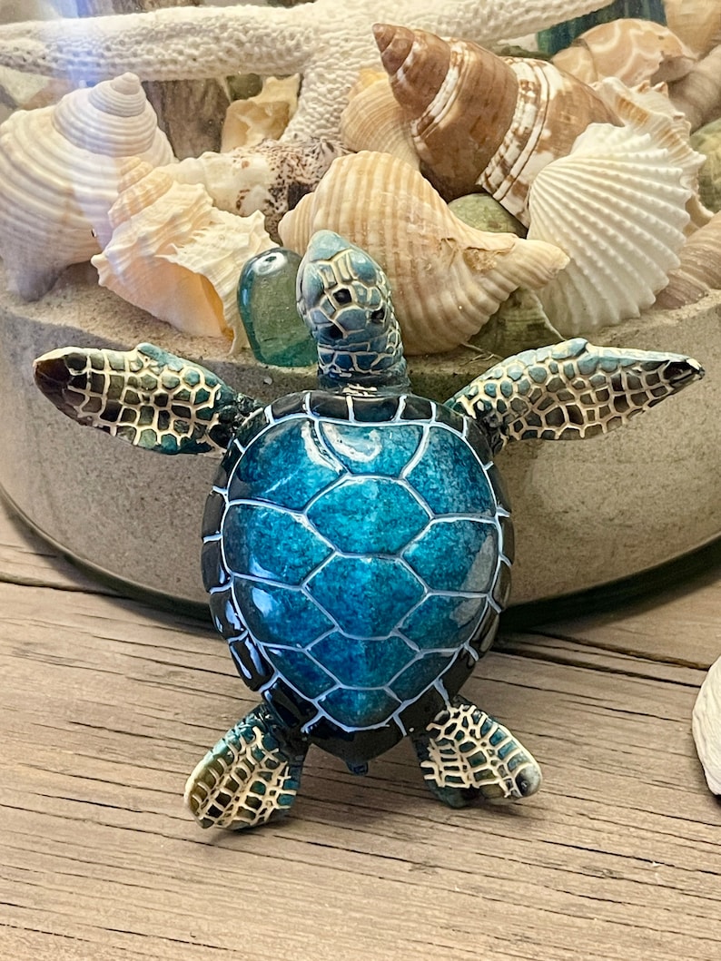 Large Sea Turtle Figurine - Etsy