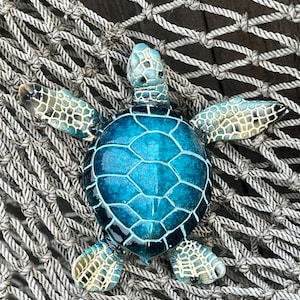 Large Sea Turtle Figurine - Etsy