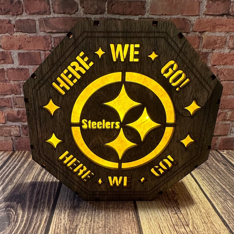 Steelers Wood Sign - Etsy