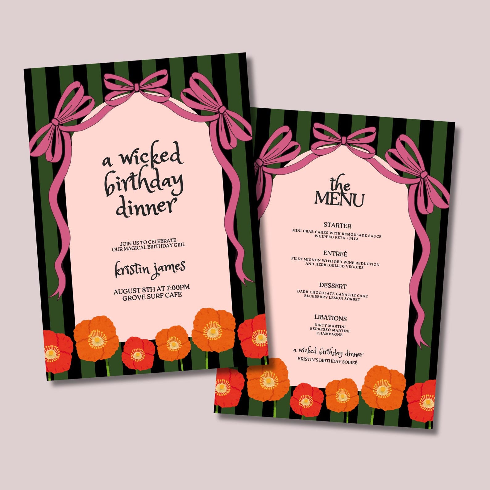 Wicked Birthday Invite, Defying Gravity Birthday, Pink and Green ...