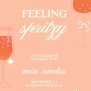 Feeling Spritzy Bachelorette Welcome Sign, Aperol Spritz Bachelorette ...