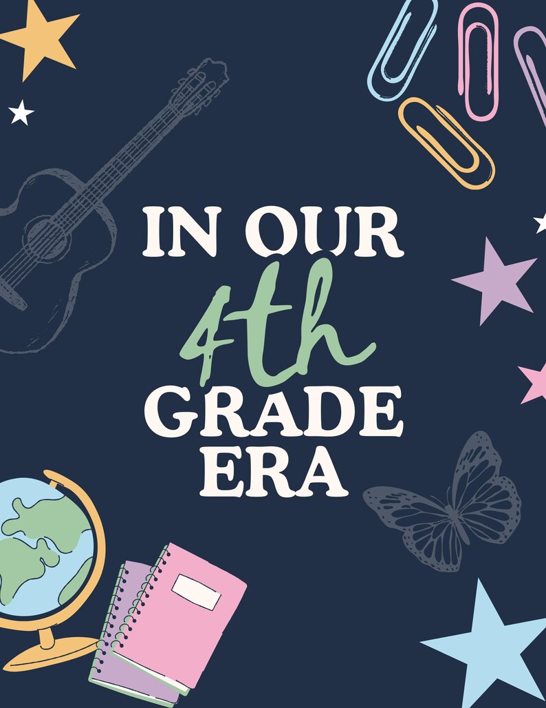 Back to School Era Printable, Trendy Swiftie Classroom Poster, 8.5x11 ...