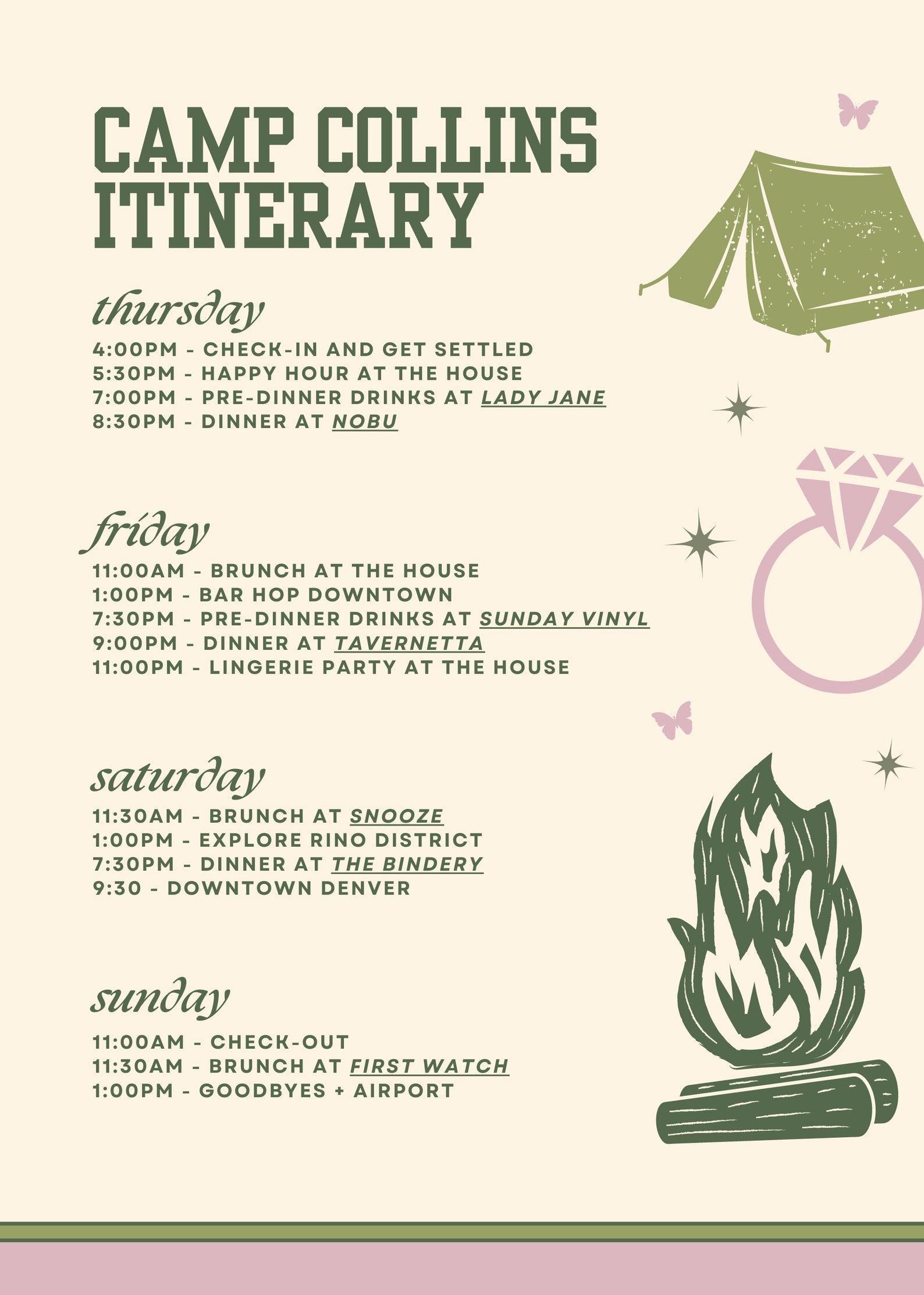 Camp Bachelorette Invite, Boho Bachelorette Decor, Girl Scout ...