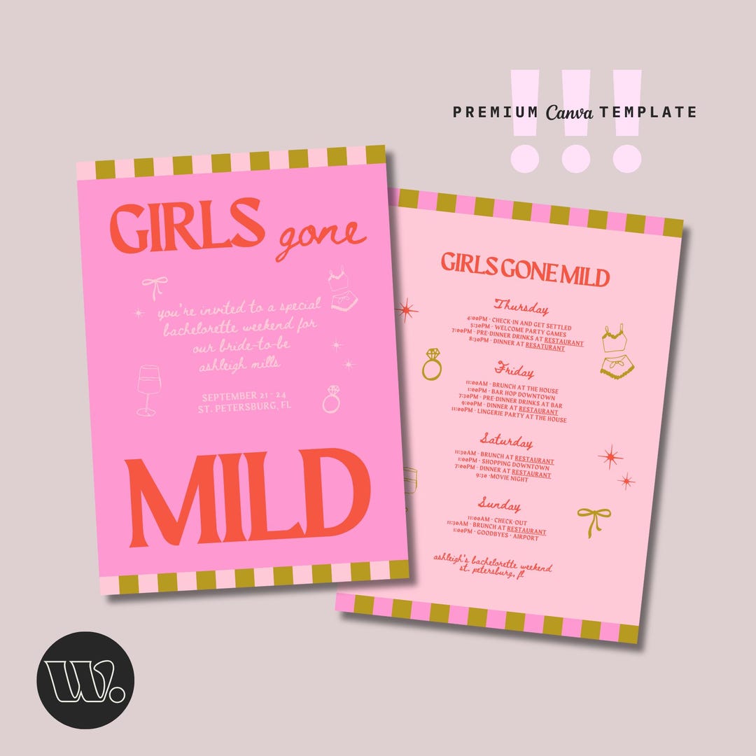 Girls Gone Mild Bachelorette, Sleepover Bachelorette Party, Slumber ...