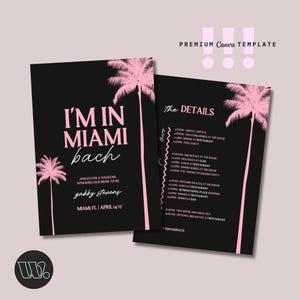 Miami Bachelorette Invite, Miami Bachelorette, Casino Itinerary ...