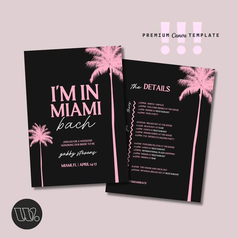 Miami Vice Invitations - Etsy
