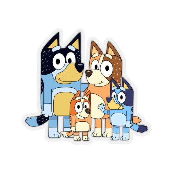 Bluey Family Car Decals - Etsy