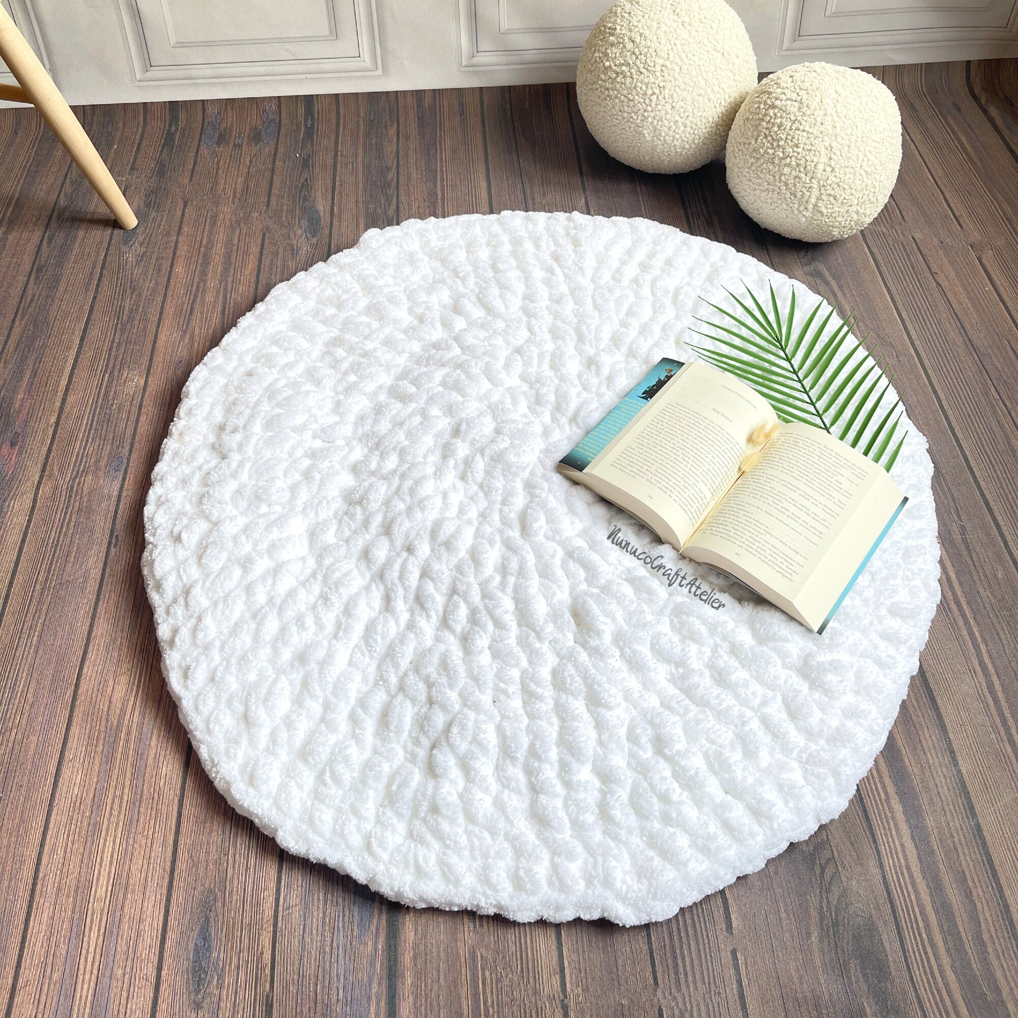 Chunky Wool Rug, Soft Wool Rug, Handmade Rug, Knitted Rug, Chunky Knit ...