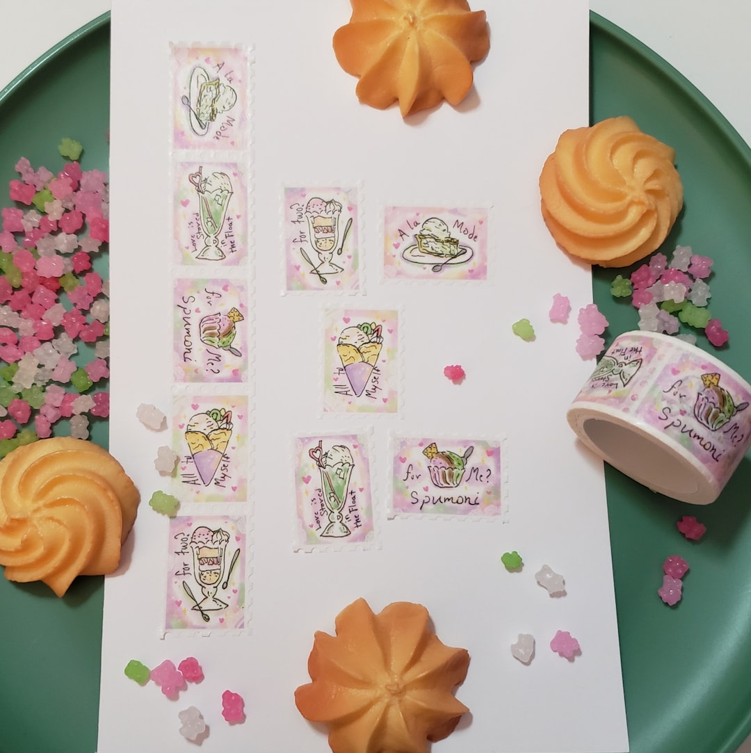 Pastel Sweets Stamp Washitape - Etsy