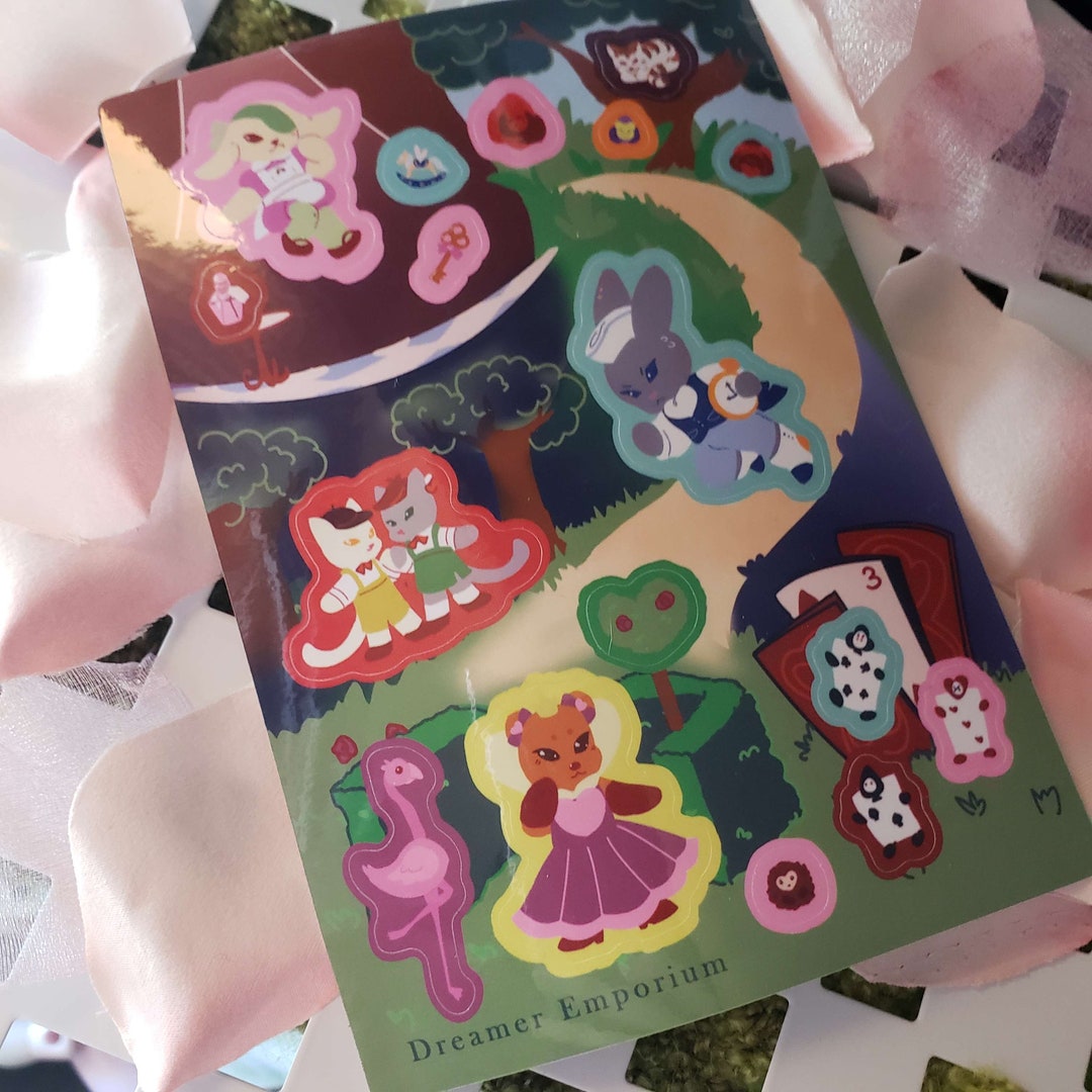 Mascots in Wonderland Sticker Sheets - Etsy