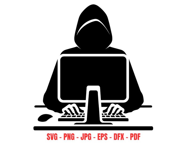 Hacker SVG Computer Programmer Clipart Cyber Security Digital Download ... Hacker SVG Computer Programmer Clipart Cyber Security Digital Download ...