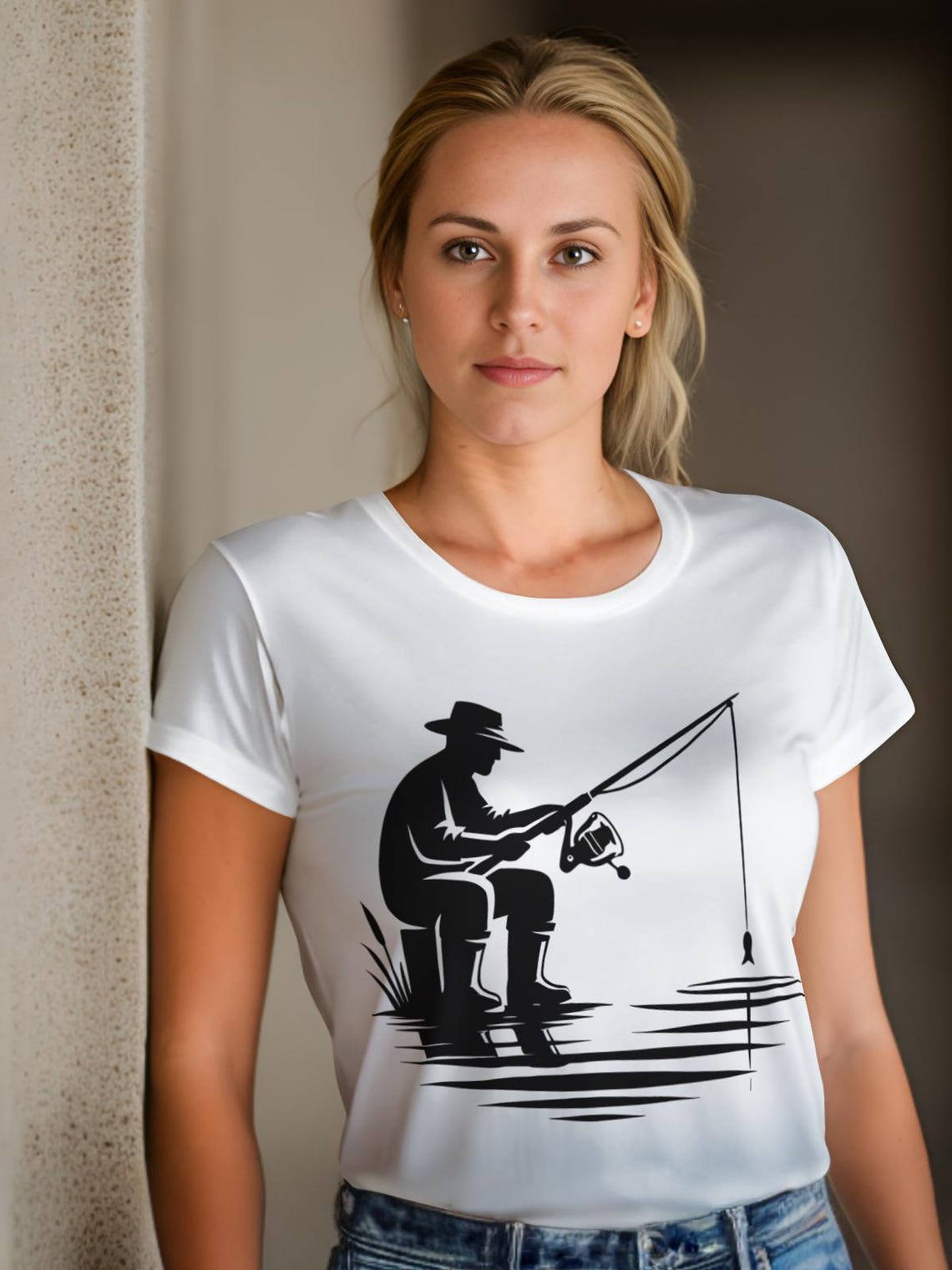 Fishing SVG, Fisherman Silhouette, Fish Angler Cut File, Fishing Rod ...