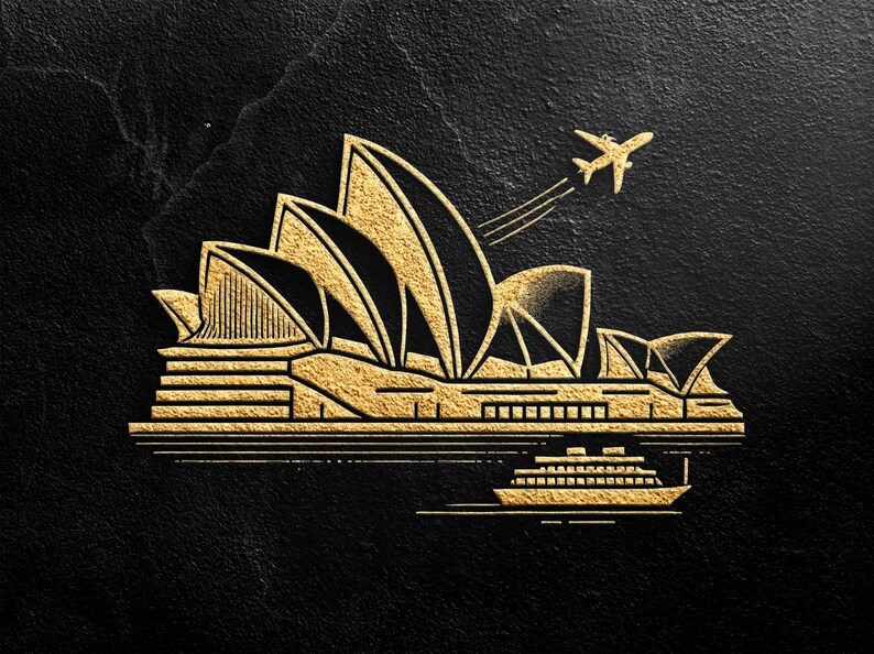 Sydney Opera House Digital Art Svg Png Travel Landmark Australia ...