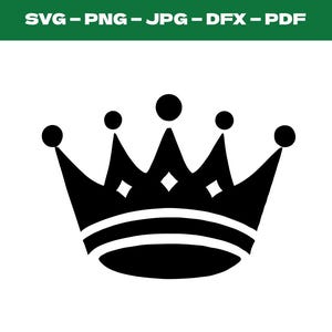 Crown SVG King Queen Royal Crown Silhouette Cut File for Cricut ...