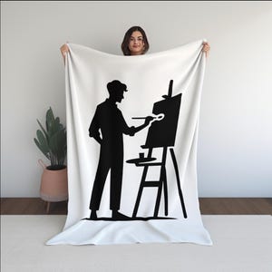 Artist Painting Svg Painter Silhouette, Art Studio Clipart, Creative ...