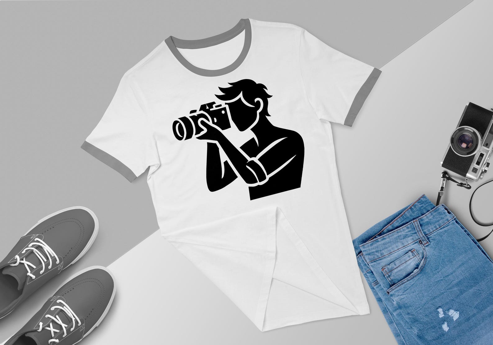 Photographer Silhouette SVG, Camera Man Logo, Photography Business ...