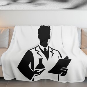 Scientist SVG, Lab Researcher Silhouette, Chemistry Teacher, Science ...