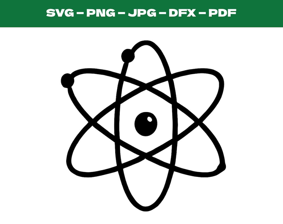 Atomic Symbol SVG, Science Vector Files Bundle, Nuclear Chemistry Cut ...