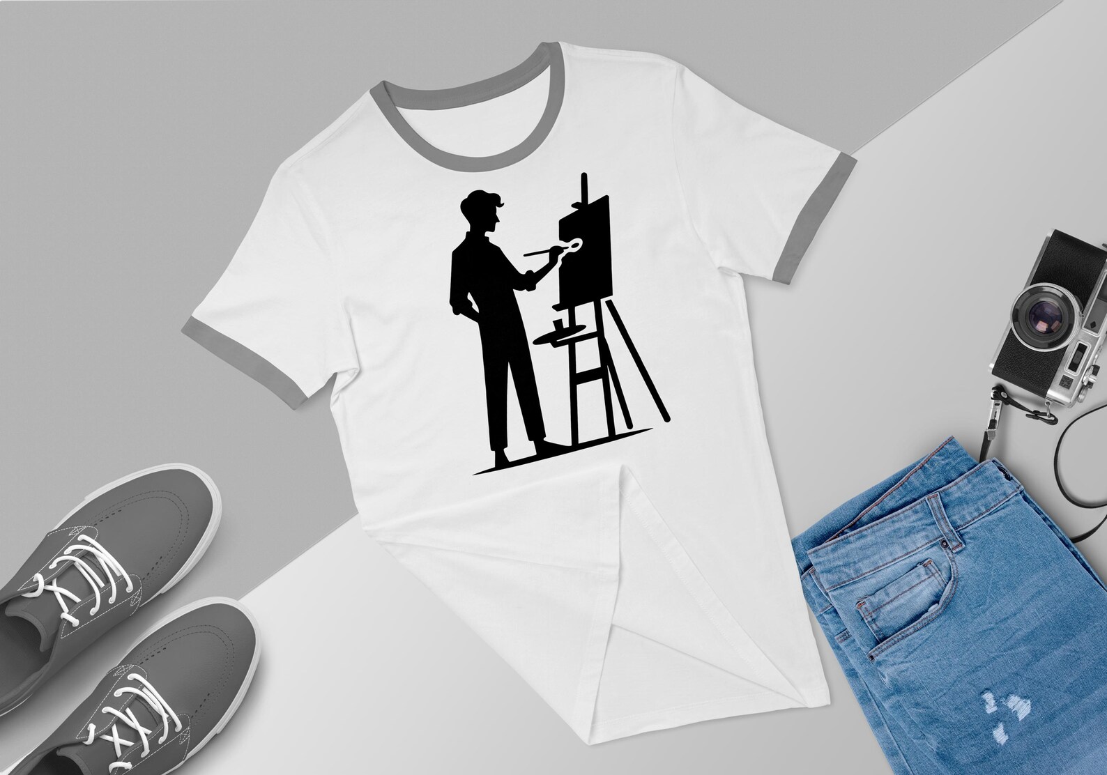 Artist Painting Svg Painter Silhouette, Art Studio Clipart, Creative ...