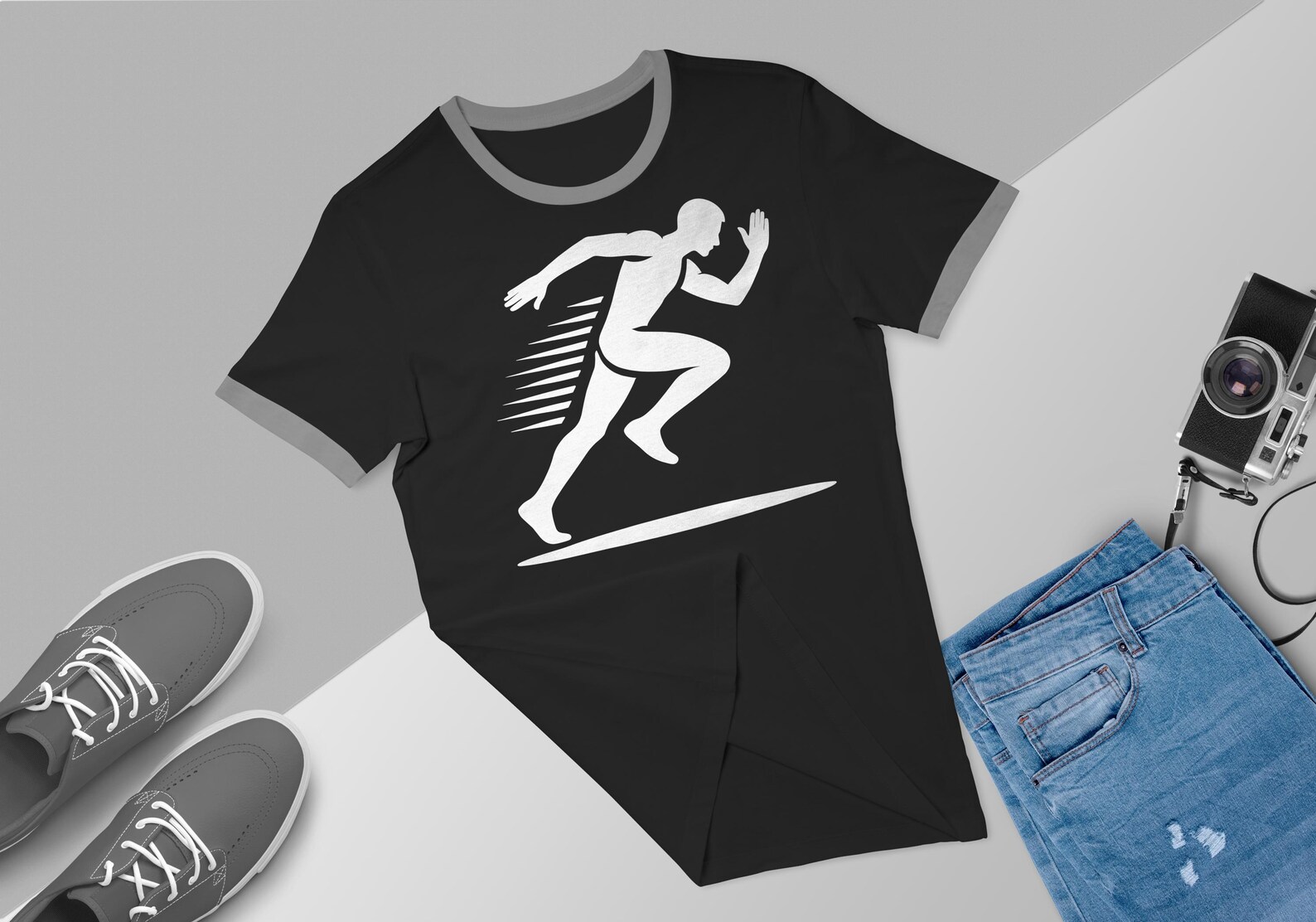 Sprinter Silhouette SVG Running Sports Wall Art Digital Download Track ...