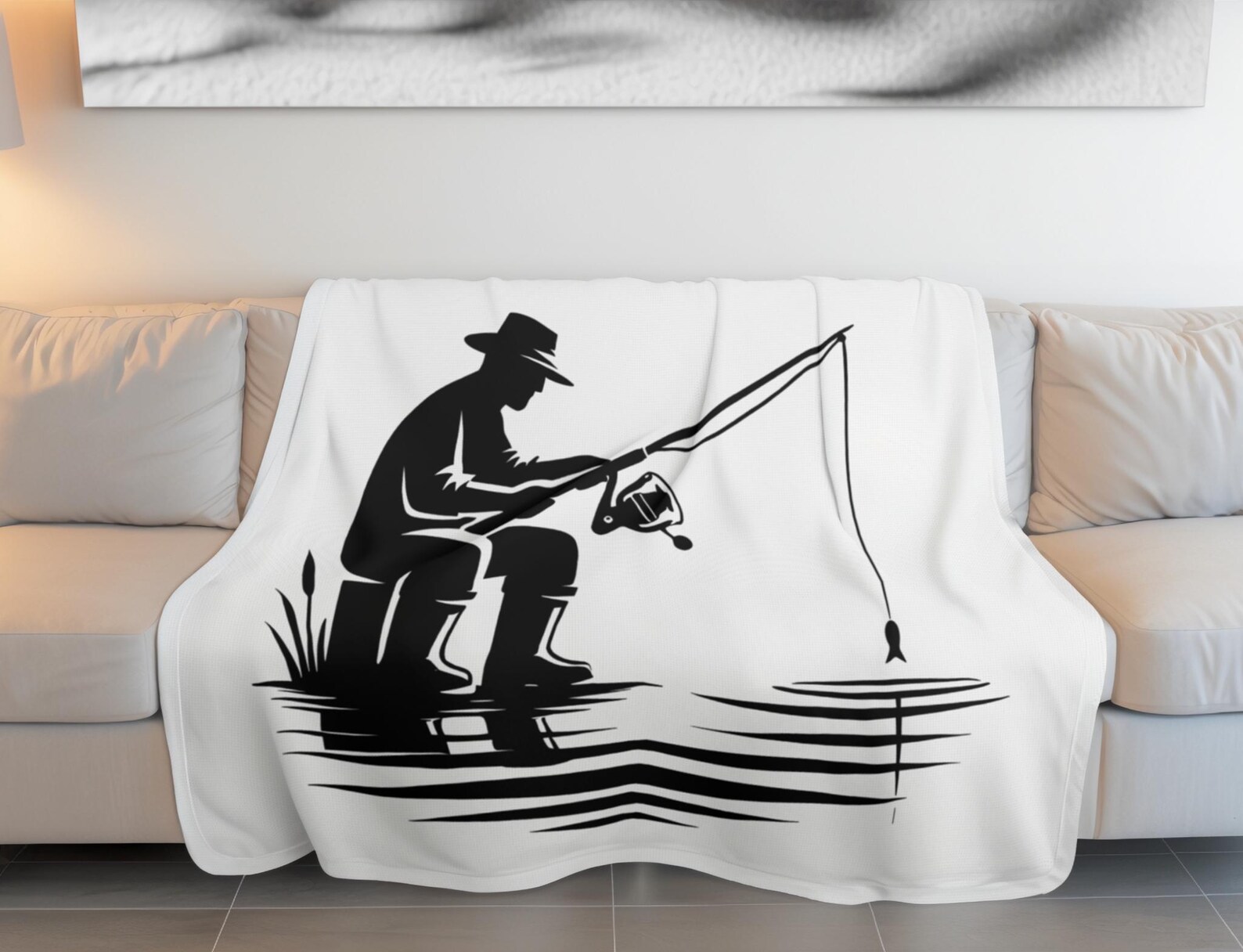 Fishing SVG, Fisherman Silhouette, Fish Angler Cut File, Fishing Rod ...