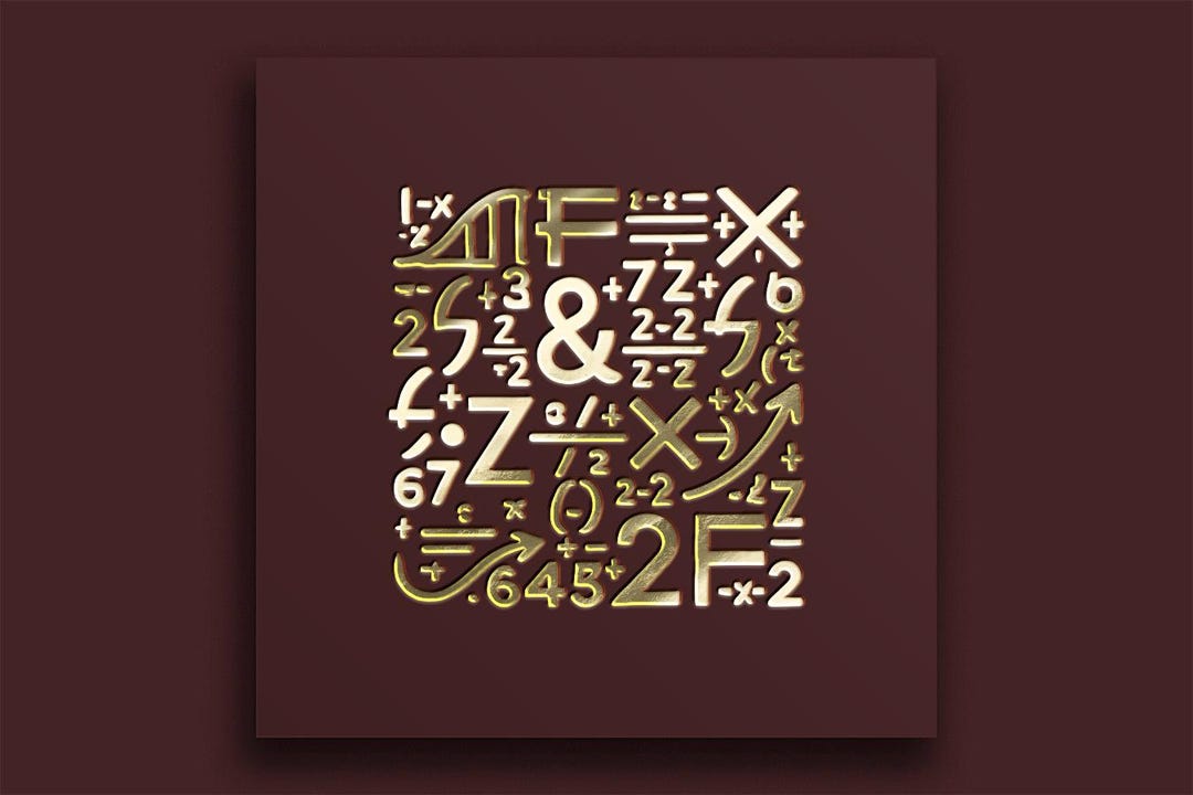 Math Numbers and Symbols Teaching Classroom Decor Wall Art Mathematics ...