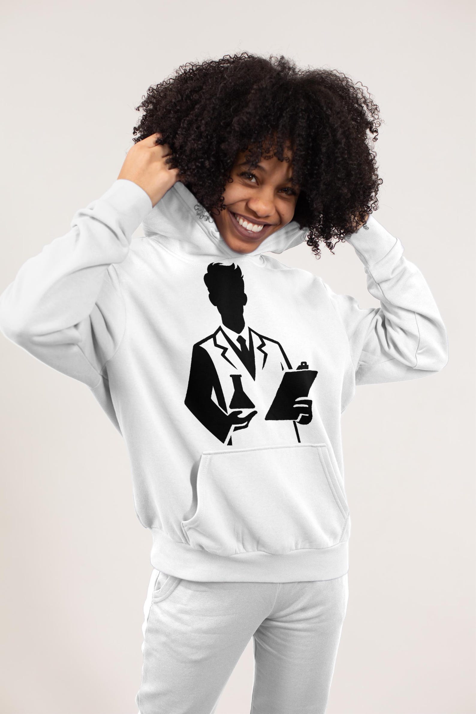 Scientist SVG, Lab Researcher Silhouette, Chemistry Teacher, Science ...