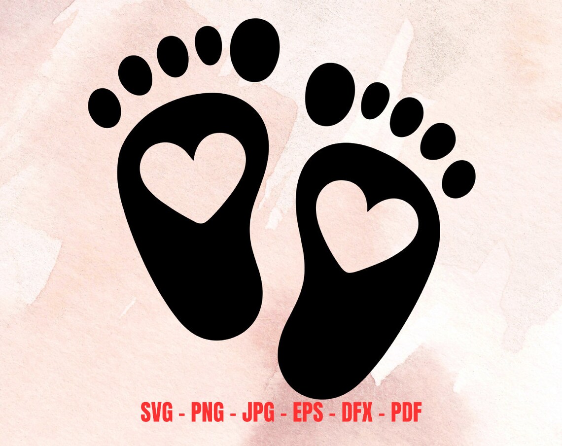 Nursery Svg, Baby Feet Svg, Baby Shower Stickers, Baby Angel Svg, Baby ...