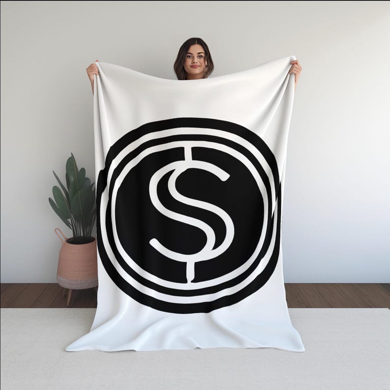 Money Logo Svg Minimalist S Letter Circle Design Dollar Sign Cut File ...