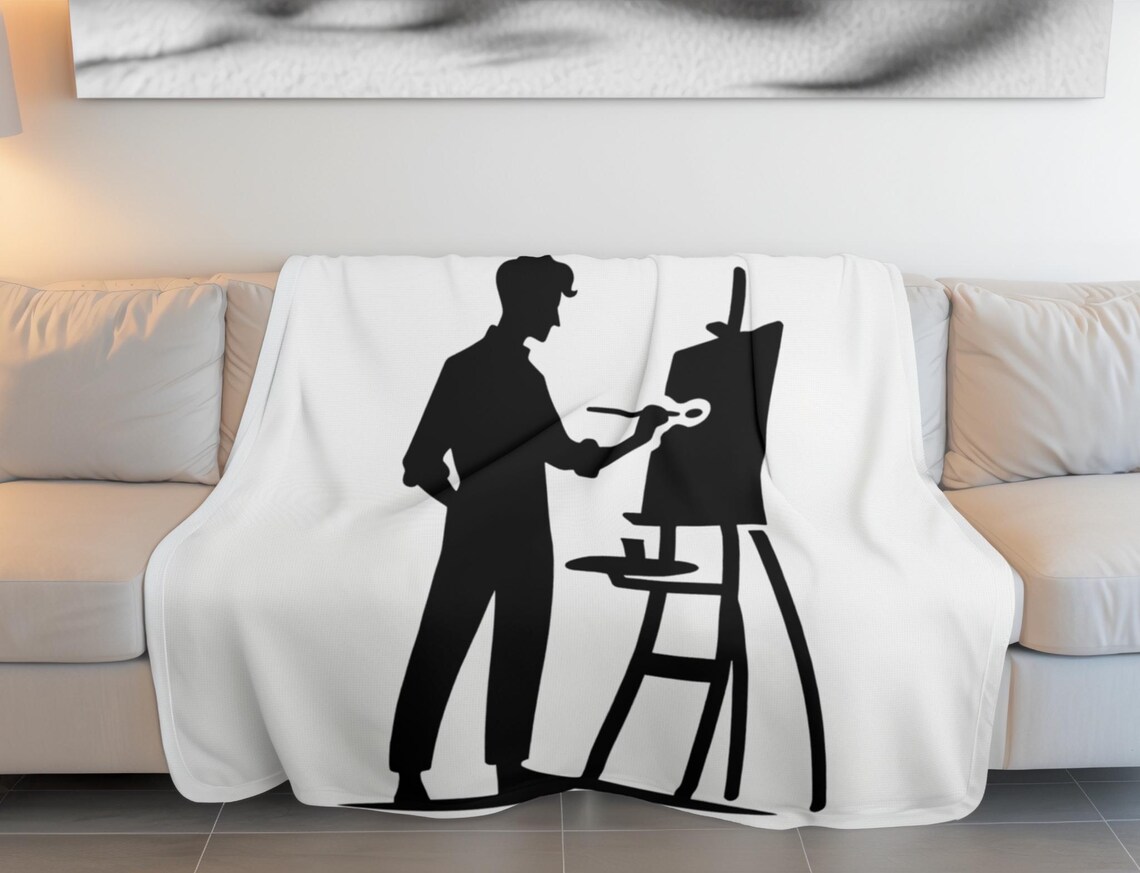 Artist Painting Svg Painter Silhouette, Art Studio Clipart, Creative ...