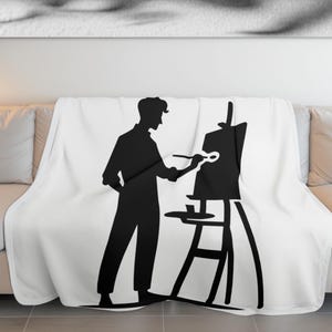 Artist Painting Svg Painter Silhouette, Art Studio Clipart, Creative ...
