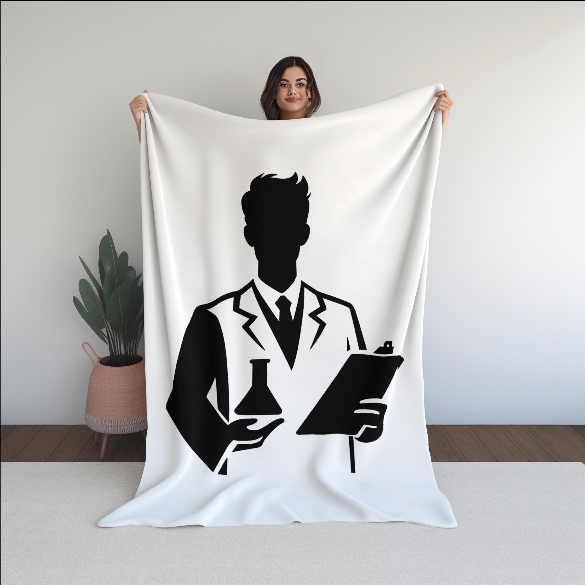 Scientist SVG, Lab Researcher Silhouette, Chemistry Teacher, Science ...
