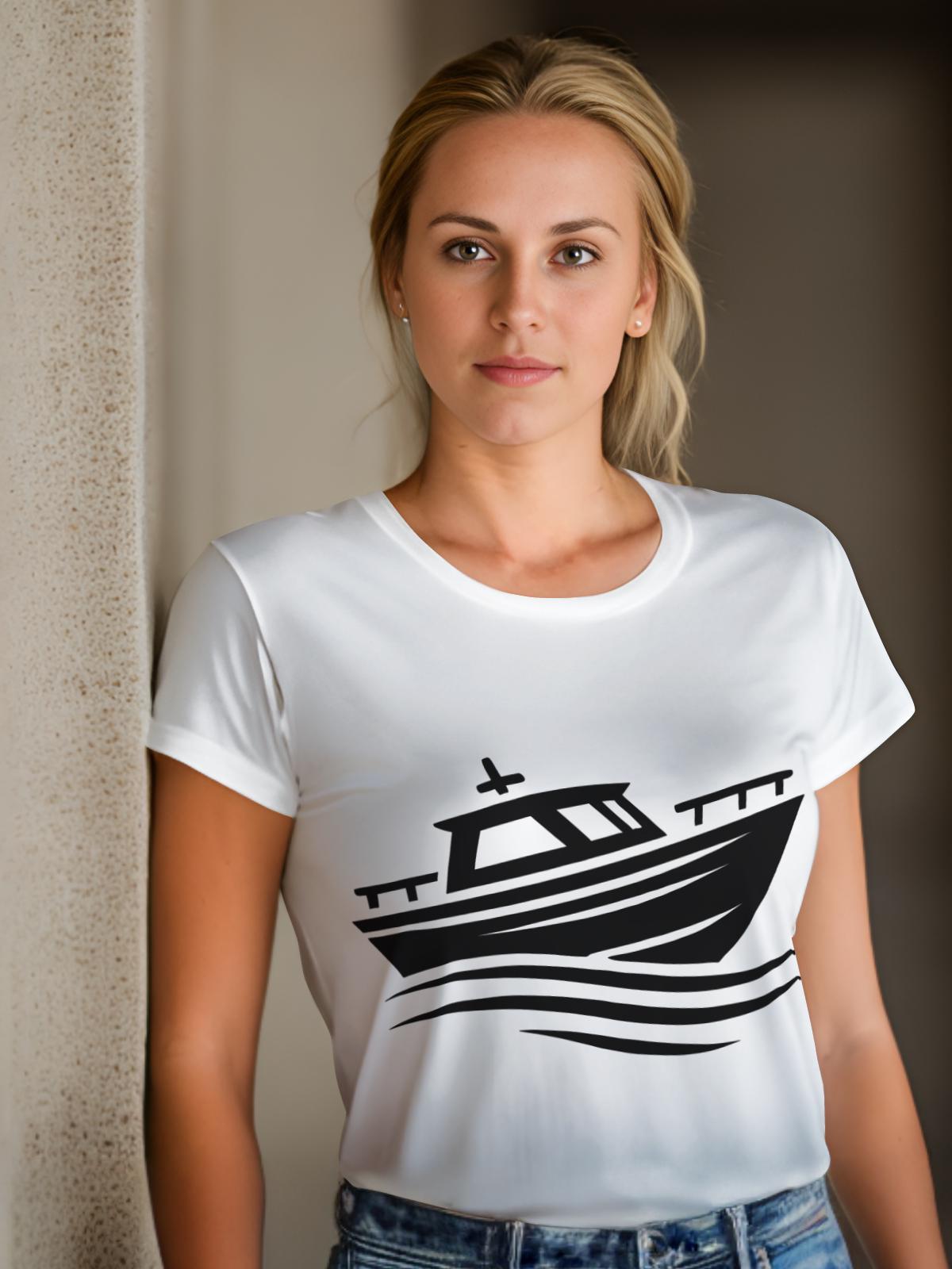 Fishing Boat Svg Motorboat Clipart Powerboat Silhouette Nautical Vessel ...