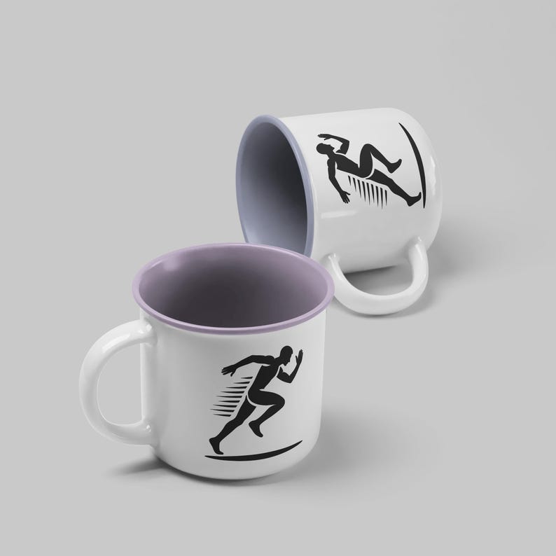 Sprinter Silhouette SVG Running Sports Wall Art Digital Download Track ...