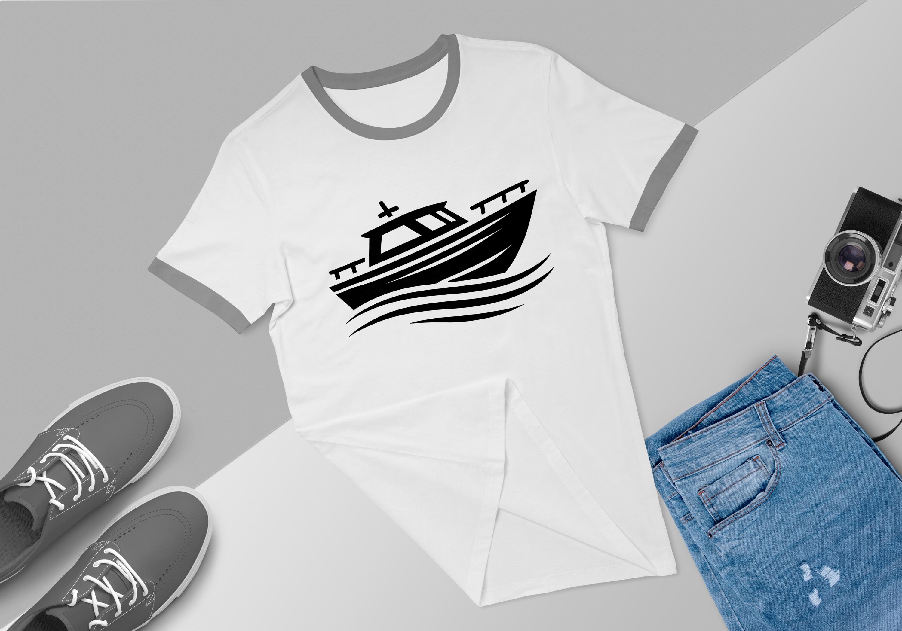 Fishing Boat Svg Motorboat Clipart Powerboat Silhouette Nautical Vessel ...