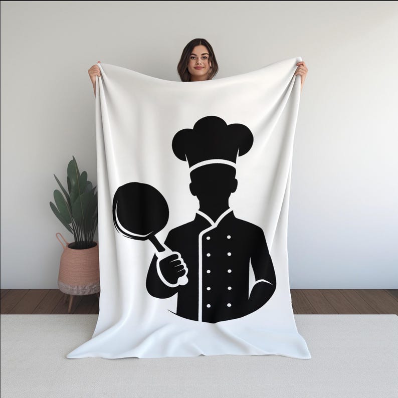 Silueta de chef svg png dxf Arte de pared de cocina Descarga digital ...