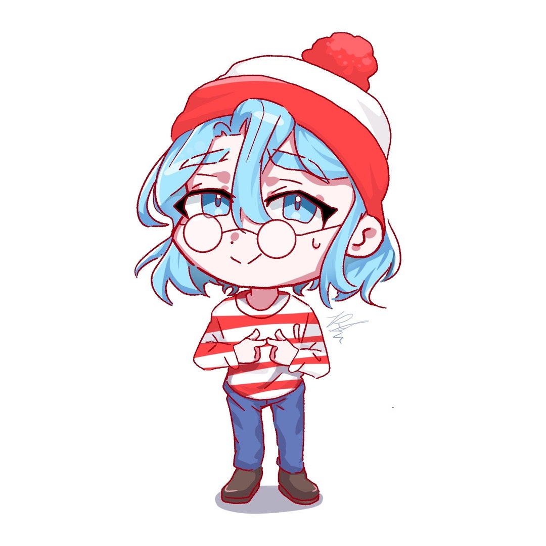 Where's V Mystic Messenger X Where's Waldo Sticker - Etsy