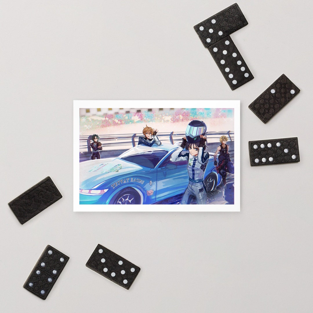 Racer Xiao Childe Wanderer Thoma Genshin Impact Postcard - Etsy