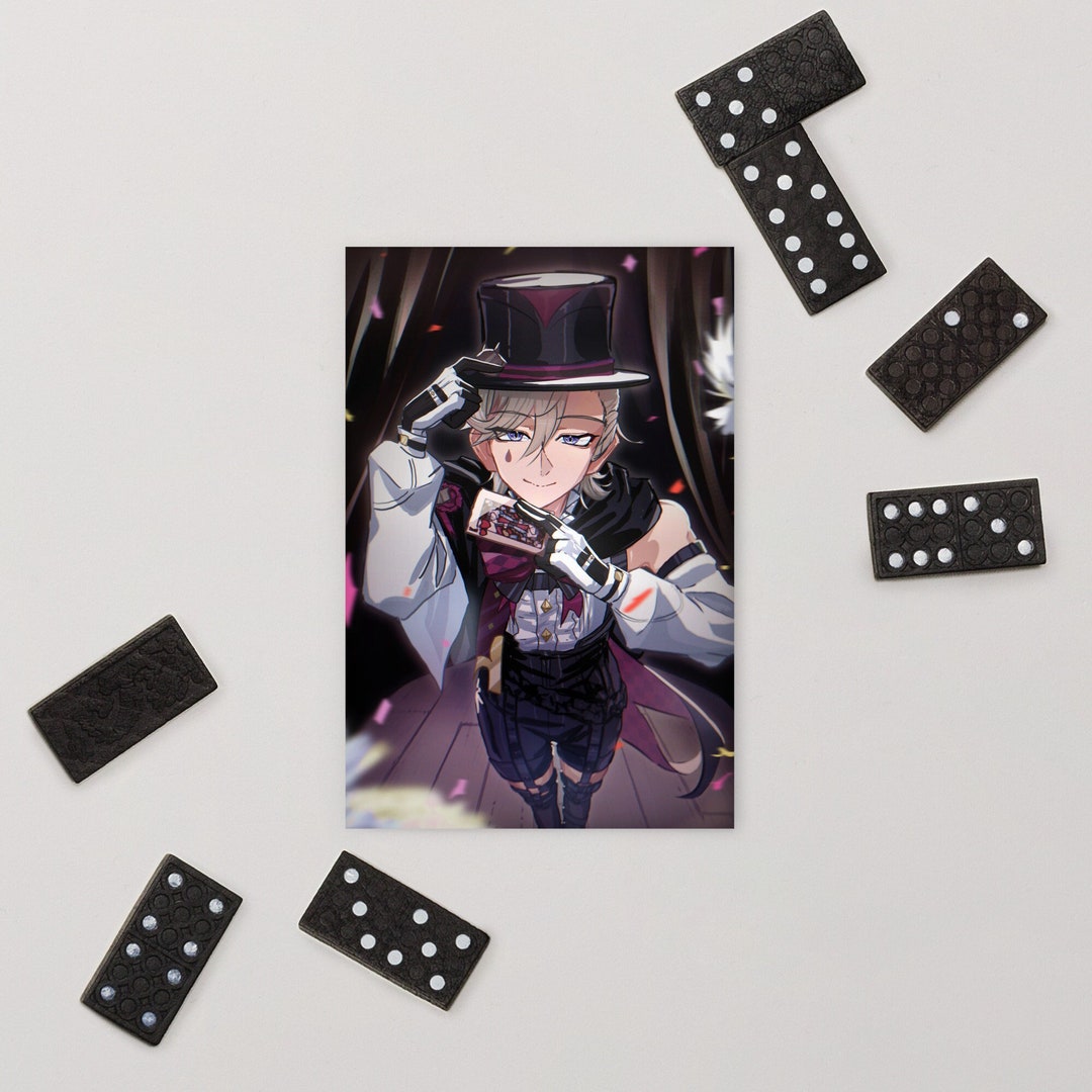 Lyney Genshin Impact Postcard - Etsy