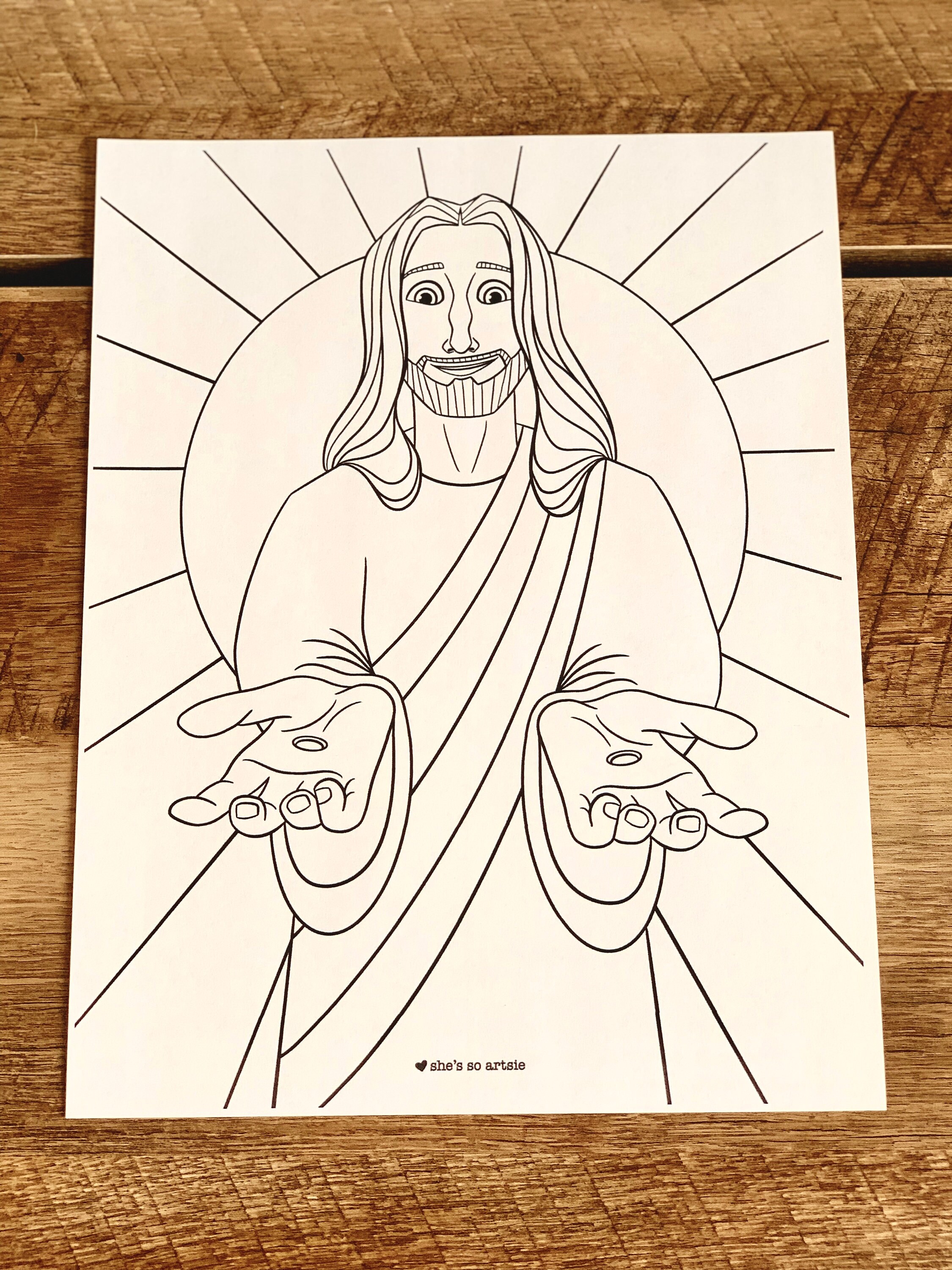 Instant Download! Easter Colouring Page – He is Risen! - Etsy