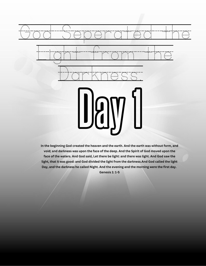 Genesis 1-2 Creation Story Coloring Pages | Color the Bible for ...