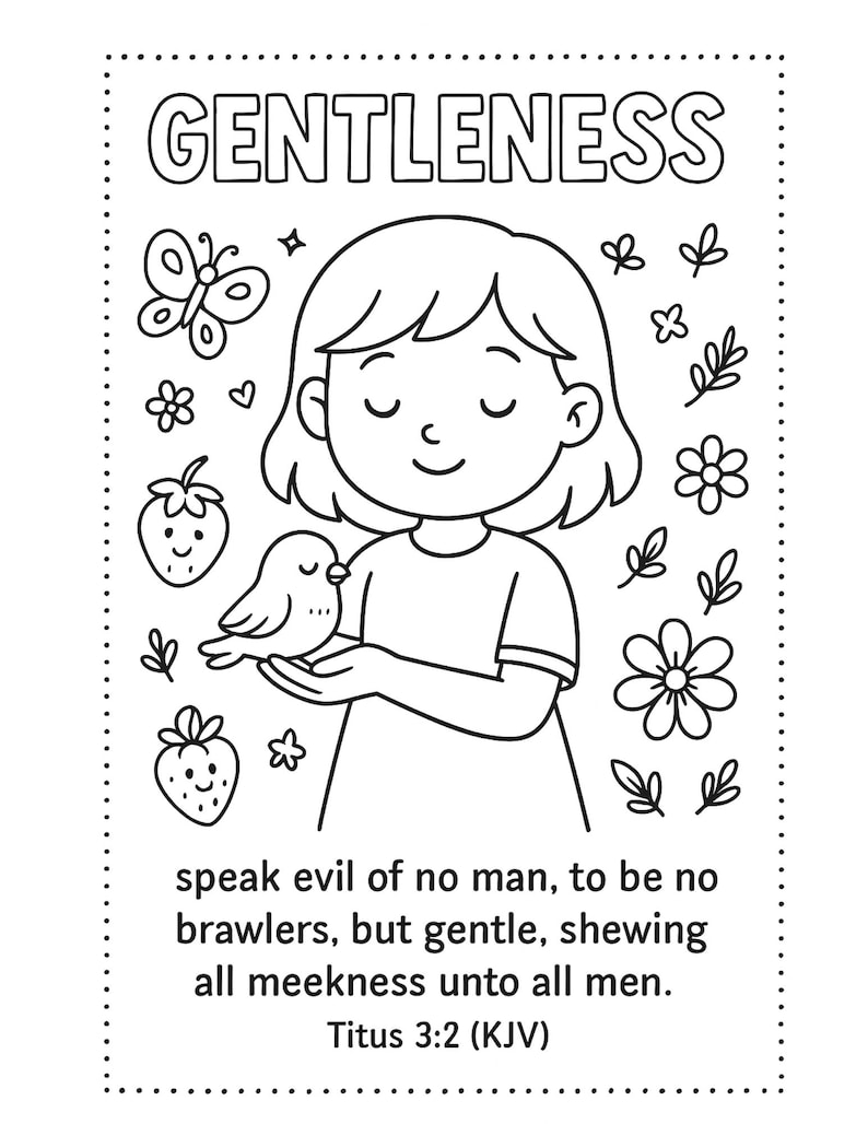 Fruits of the Spirit Coloring Pages for Kids – Printable Christian ...