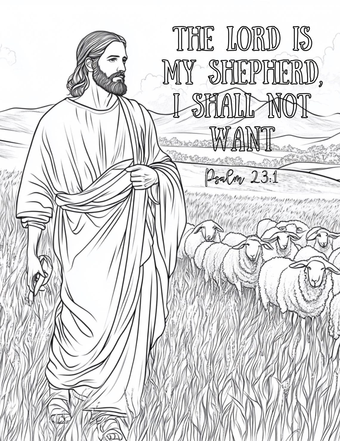 Jesus Coloring Pages and Bible Coloring Pages for Adults and Kids ...