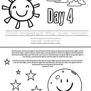 Genesis 1-2 Creation Story Coloring Pages | Color the Bible for ...