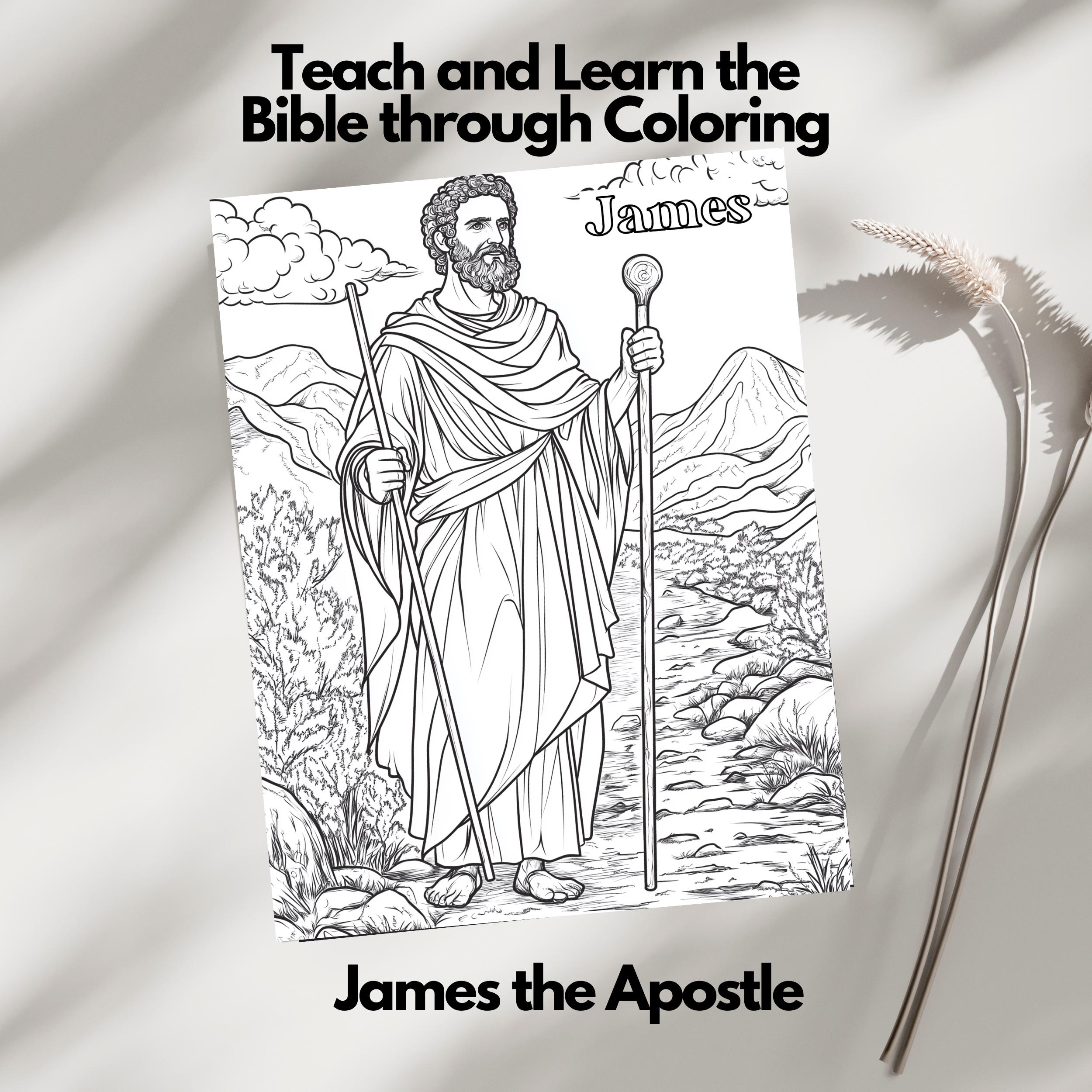 Book of James Coloring Sheet | Christian Coloring Page for Adults ...
