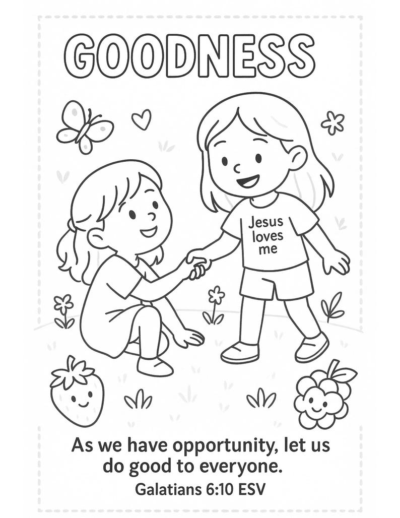 Fruits of the Spirit Coloring Pages for Kids – Printable Christian ...