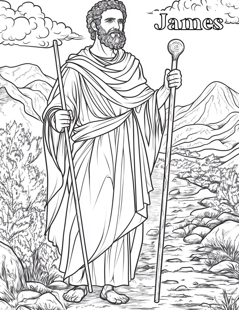 Book of James Coloring Sheet | Christian Coloring Page for Adults ...