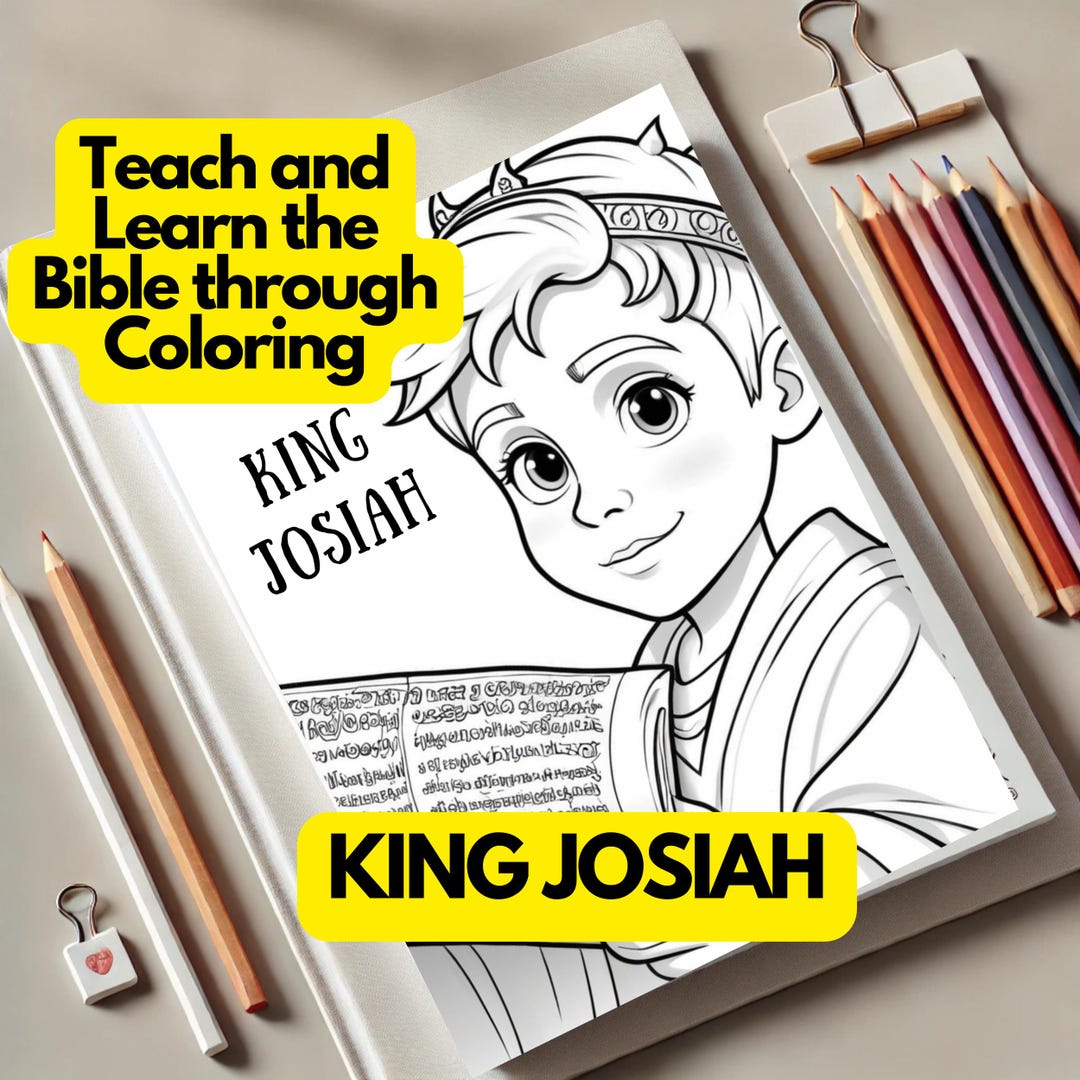 King Josiah Coloring Sheet for Kids – Christian Coloring Sheets ...