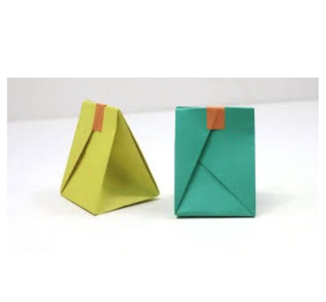 Origami Gift Bag - Color and Size Variation - Standing - Etsy
