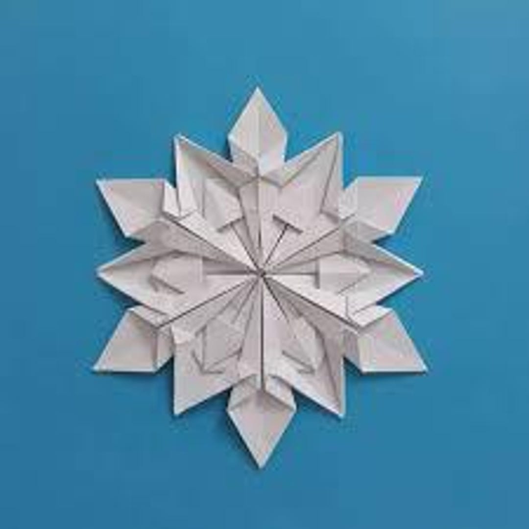 Origami Snowflake - Color Variation - Winter - Etsy